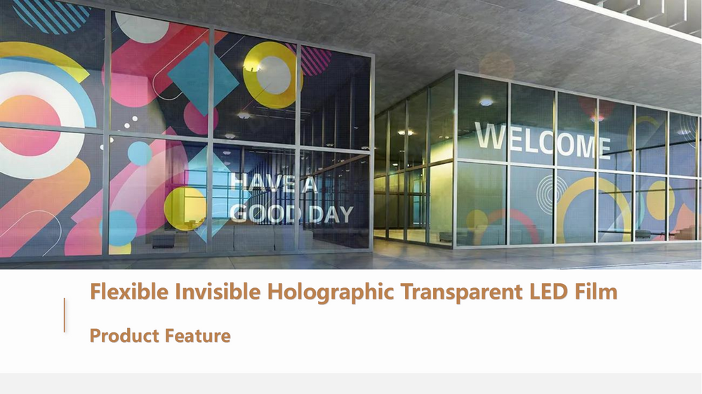 Flexible Holographic LED Screen