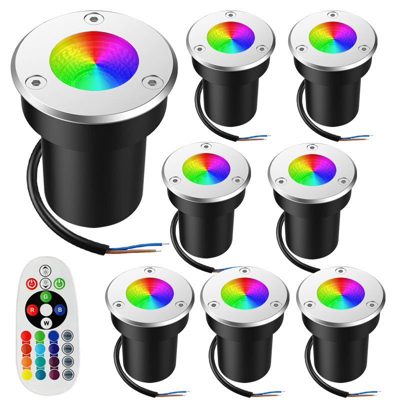 3Watt Low Voltage RGBWW (RGB and 3000K Warm White) LED Well Lights Lan