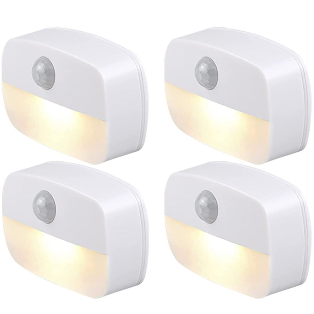 4Pack PIR Motion Sensor LED Night Light, Motion Activated Under Cabine
