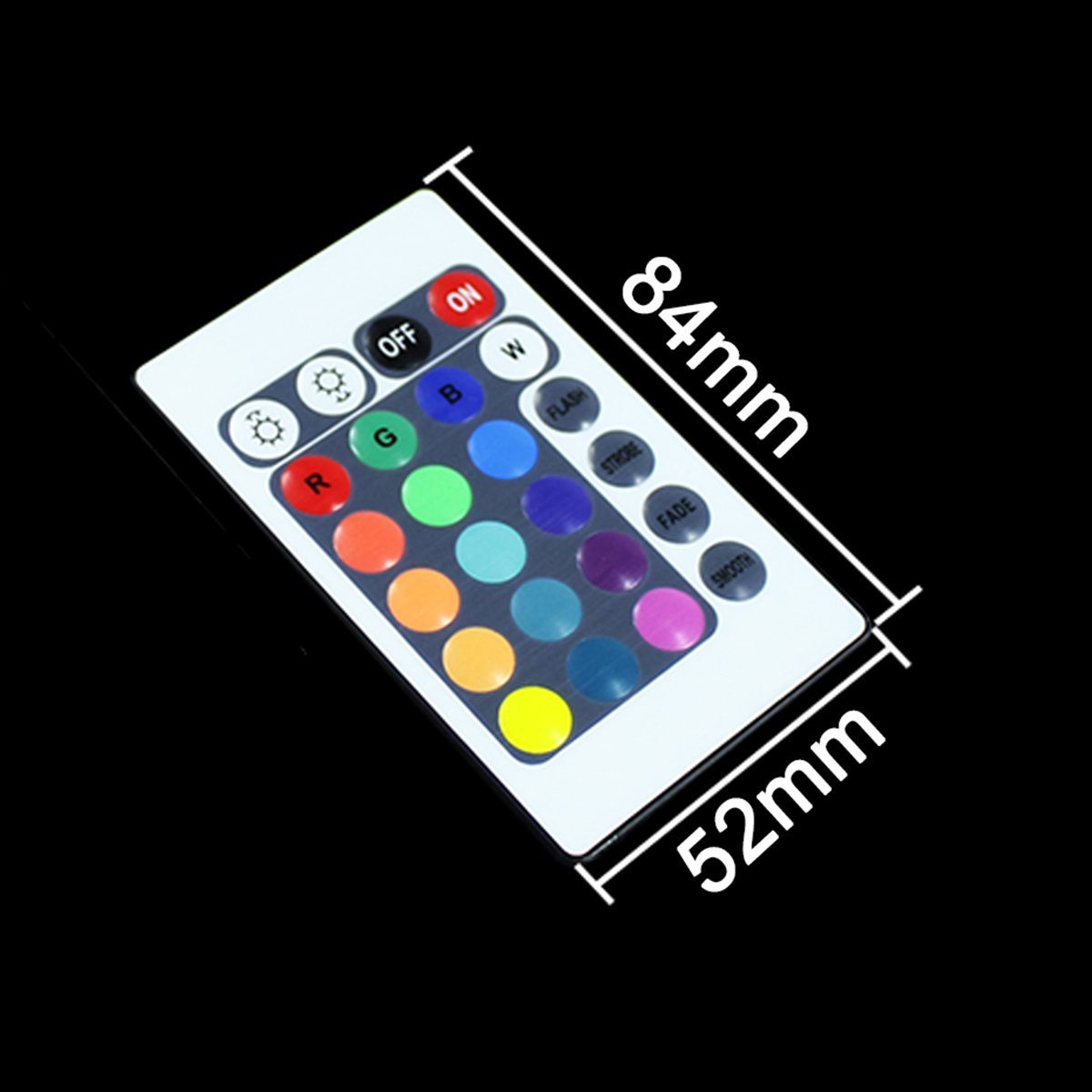 24Key IR Remote Controller for RGB LED Strip Lights 4-pin DC12V-24V LE ...