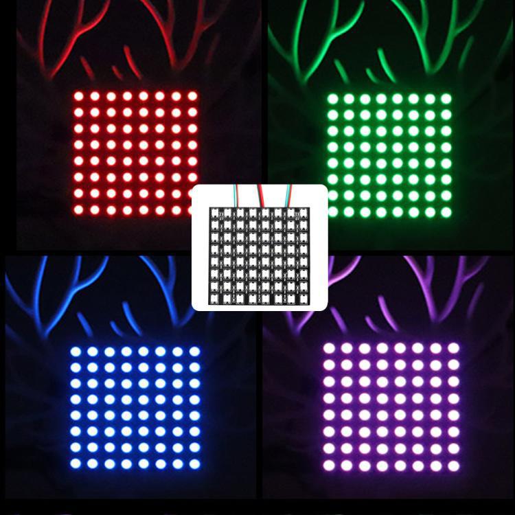 LED Matrix Screen WS2812B Digital Flexible LED Panel SMD5050 RGB Indiv ...