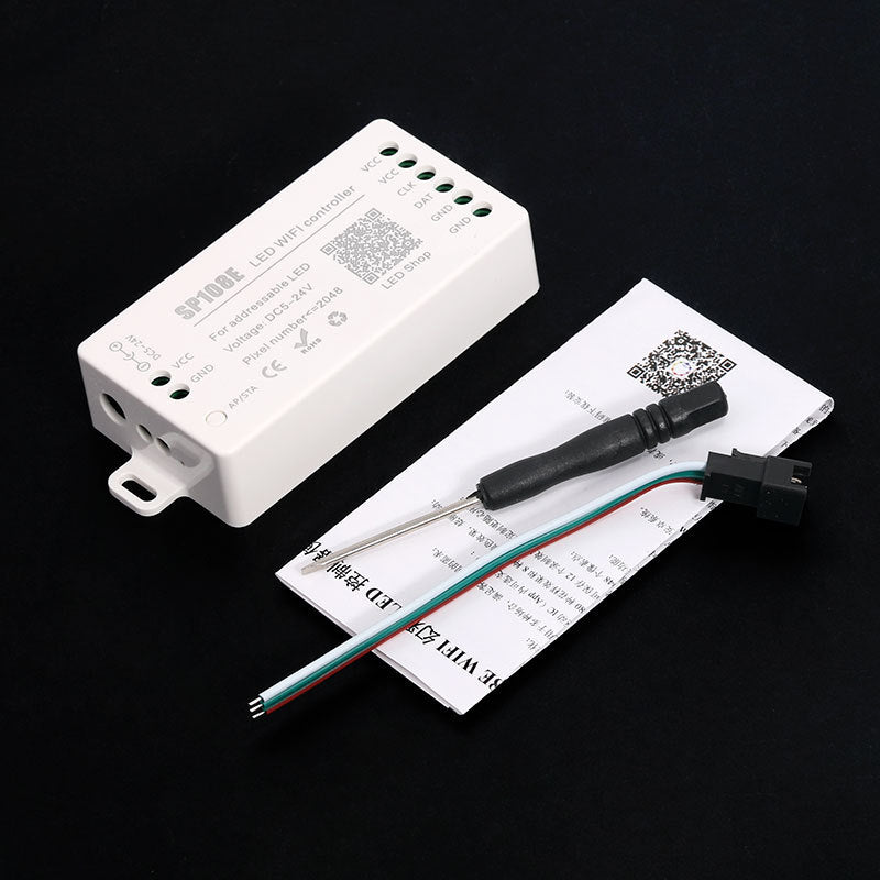 SP108E Pixel SPI LED Controller – DC5V-24V | Wireless App Control | Ma
